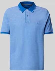Fynch-Hatton Poloshirt mit Label-Stitching