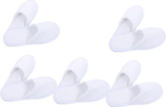 Garneck 5paires Pantoufles H&ocirc;tel Pantoufles De Voyage Int&eacute;rieur Pour Chambre Confortables Et L&eacute;g&egrave;res Pour Maison S&eacute;jours