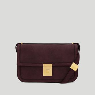 DeMellier Le Paris Crossbody Daim Bourgogne DeMellier
