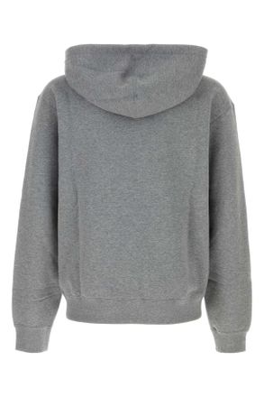 Jil Sander Mens Grey Cotton Sweatshirt 037 Exterior. Felpe Sweater