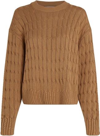 Tommy Hilfiger Damen Strickpullover SOFT COTTON CABLE