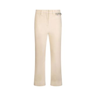 Liu Jo Femme, Pantalons, Beige, Taille: W29 Wide Pantalons