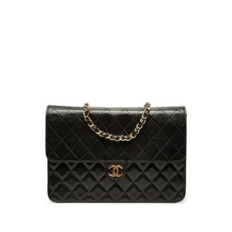 Chanel Pre-owned Vintage Quilted Lambskin Shoulder Bag - - Pre-owned - Damen - Schwarzk - ONE SIZE