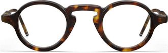 Thom Browne Runde Brille in Schildpattoptik - Braun