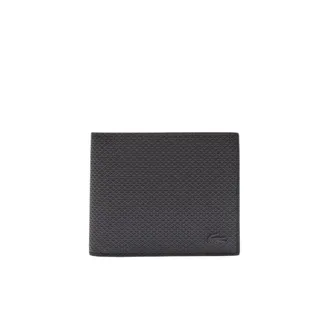 Lacoste Chantaco Piqu&eacute; Leder Geldb&ouml;rse - - Accessories - Herren - Schwarzk - ONE SIZE