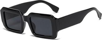 Generic Lunettes de soleil &agrave; monture carr&eacute;e tendance pour femmes et hommes, pour les activit&eacute;s de plein air, les trajets quotidiens et le sport(Black)