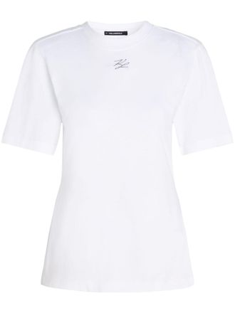 Karl Lagerfeld t-shirt KL Studio en coton - Blanc