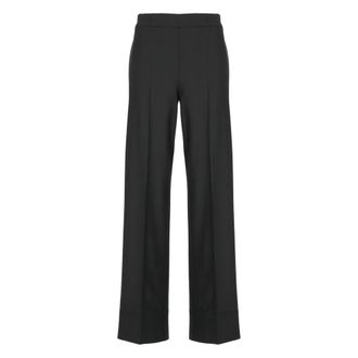 D.exterior Weite Hosen - - Trousers - Damen - Schwarzk - L
