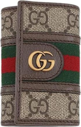 Gucci Porte-cl&eacute;s en toile Pre-owned - unisex - Pre-owned - Brun - Taille: ONE Size