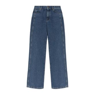 Balmain Femme, Jeans, Bleu, Taille: 36 FR Jean Droit
