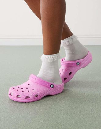 Crocs Sabots classiques effet marbré - Rose