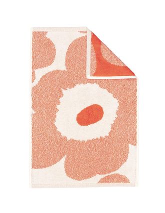 Marimekko Unikko, G&auml;stehandtuch 32 x 50 cm, Farbe: Cremefarben, Orangerot