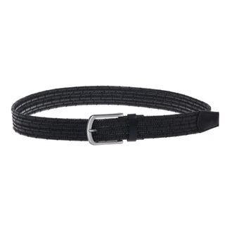 Baldinini Homme, Accessoires, Noir, Taille: 120 CM Woven Leather Belt