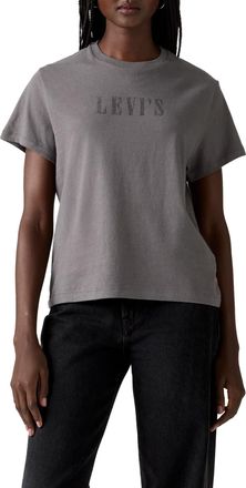 Levi's Damen Graphic Classic Tee T-Shirt, Rhinestone Serif Log, X-Large
