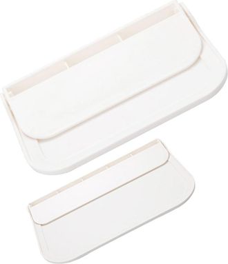 BESPORTBLE 2 Stück Selbstklebende Faltbare Wandregale aus Robustem PP Material für Bad Platzsparende Seifen und Handtuchhalter Zur Einfachen Wandmontage