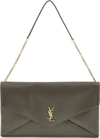 Saint Laurent Cassandre XXL Clutch - Braun