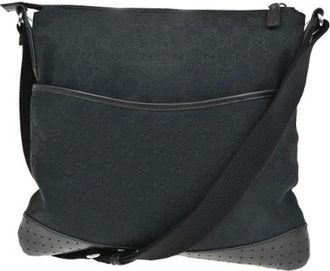 Gucci unisex, Pre-owned, Noir, Taille: ONE Size Sac bandouli&egrave;re en toile Pre-owned