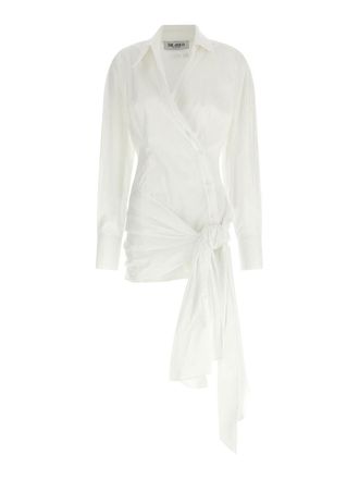 The Attico Knielanges Kleid - Wei&szlig;