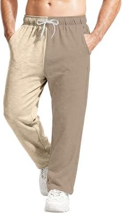 Generic Pantalon cargo confortable pour homme avec poches utilitaires pour une utilisation d&eacute;contract&eacute;e en plein air, coupe d&eacute;contract&eacute;e, cordon de serrage &agrave; 