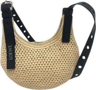 Loewe Sac bandouli&egrave;re en raffia Pre-owned - Femme - Pre-owned - Beige - Taille: ONE Size
