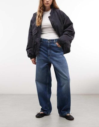 Carhartt Work in Progress jean Brandon baggy coupe ample droite d&eacute;lavage bleu moyen
