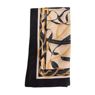 Elisabetta Franchi Femme, Accessoires, Multicolore, Taille: ONE Size Foulard en Twill de Soie