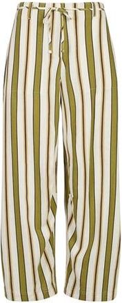 Topshop Pantalon Cleo cropped ray&eacute; en coton m&eacute;lang&eacute;