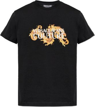 Versace Jeans Couture Homme, Tops, Noir, Taille: M T-Shirt Imprim&eacute;