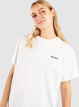 Rhythm Logo Boyfriend T-Shirt white