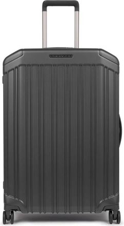 Piquadro unisex, Valises, Noir, Taille: ONE Size Trolley medio 4 ruote in policarbonato