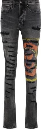 Ksubi Homme, Jeans, Noir, Taille: W29 Jean Slim Fit avec D&eacute;tails M&eacute;talliques