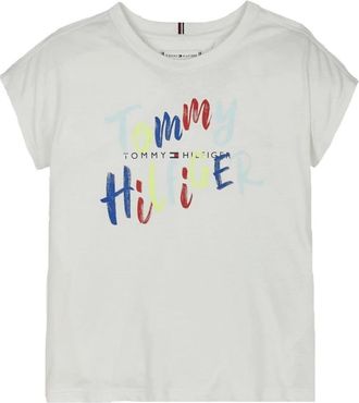 Tommy Hilfiger Femme, Tops, Blanc, Taille: 8 Y T-Shirt