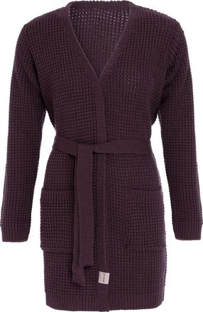 Knit Factory Robin Strickjacke - Aubergine - 40/42