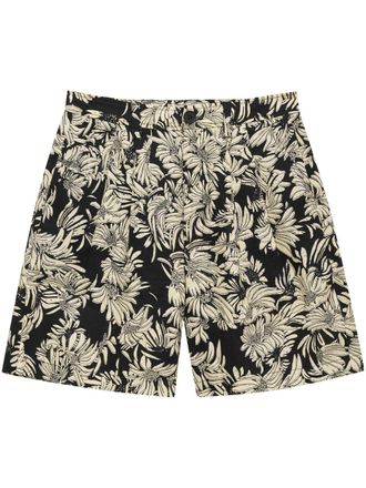 Anine Bing short Carrie &agrave; fleurs imprim&eacute;es - Noir