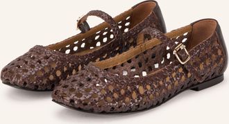 Billi Bi Billi Bi Mary-Jane-Ballerinas braun