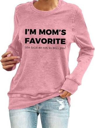 Generic Chandails en molleton pour femme - Imprim&eacute; graphique britannique - Haut surdimensionn&eacute; - Col rond - Manches longues - Automne - Hiver - D&eacute;contract&eacute; - 