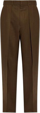 Tom Ford Homme, Pantalons, Brun, Taille: L Pantalon de costume en laine &agrave; pli