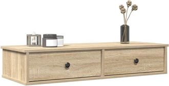 vidaXL Vidaxl - tag&egrave;re murale avec tiroirs ch&ecirc;ne sonoma bois ding&eacute;nierie