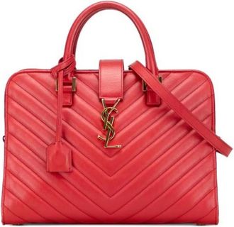 Saint Laurent Sac bandouli&egrave;re matelass&eacute; doccasion - Femme - Pre-owned - Rouge - Taille: ONE Size