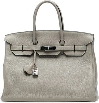 Hermès Crossbody Bags - Togo Birkin Retourne 35 - Gr. unisize - in Grau - für Damen