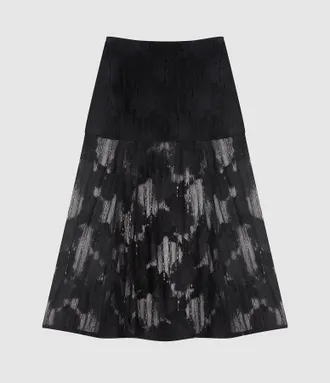 Sams&oslash;e & Sams&oslash;e Jupe Longue Salumi Black
