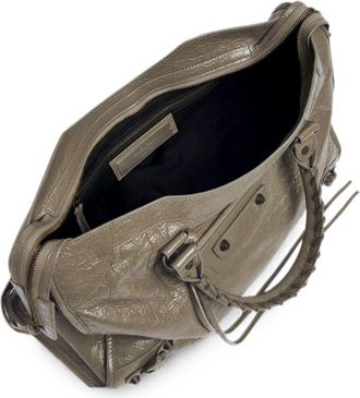 Balenciaga City Shoulder Bag - Grey-Green