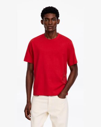 Arket Lockeres T-Shirt 220 GSM -Rot