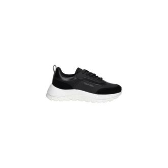Calvin Klein Femme, Chaussures, Noir, Taille: 40 EU Baskets Slip-On Sporty en Cuir avec Lacets