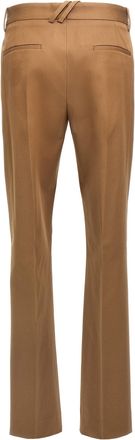 Burberry Straight-Leg Cotton Trousers - Tan