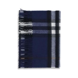 Burberry Karo-Muster Kaschmirschal - - Accessories - Herren - Blau - ONE SIZE