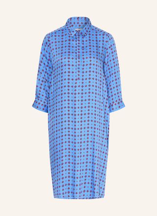 Milano Milano Italy Hemdblusenkleid Mit 3/4-Arm blau
