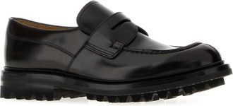 Churchs Mens Dark Brown Leather Mc Kinnon Loafers Ebony Mocassini