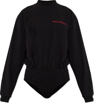Willy Chavarria Body &agrave; manches longues - Femme - Tops - Noir - Taille: 38 FR