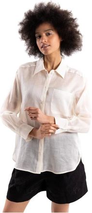 Marella Femme, Blouses et Chemises, Beige, Taille: 38 FR Cosmo Shirt